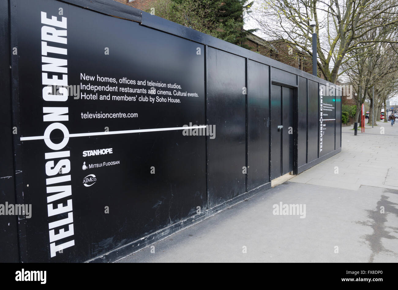 BBC Television Center on Wood Lane in London under redevelopment Stock ...