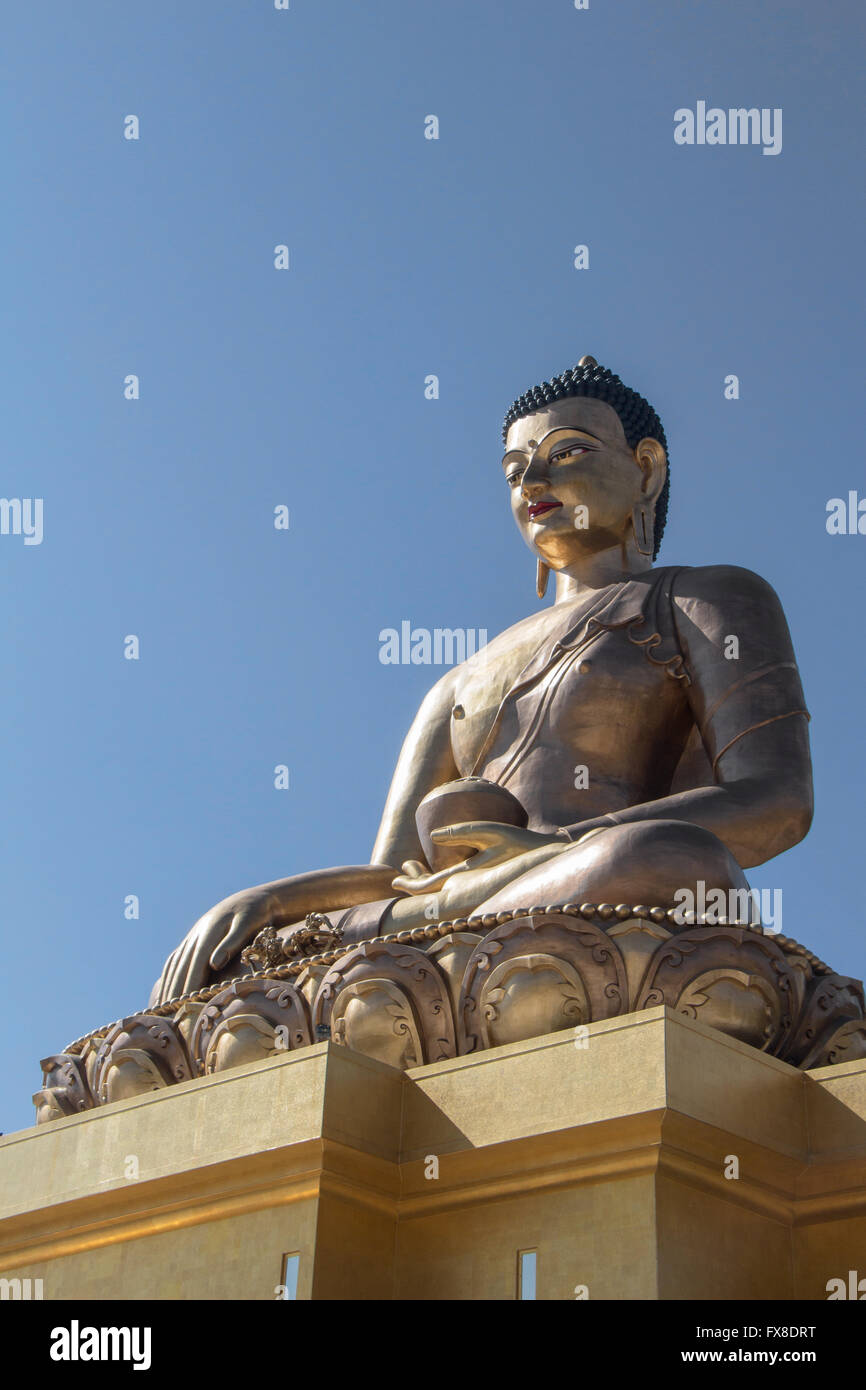 Buddha Dordenma in Thimphu, Bhutan. One of the largest buddha statues ...