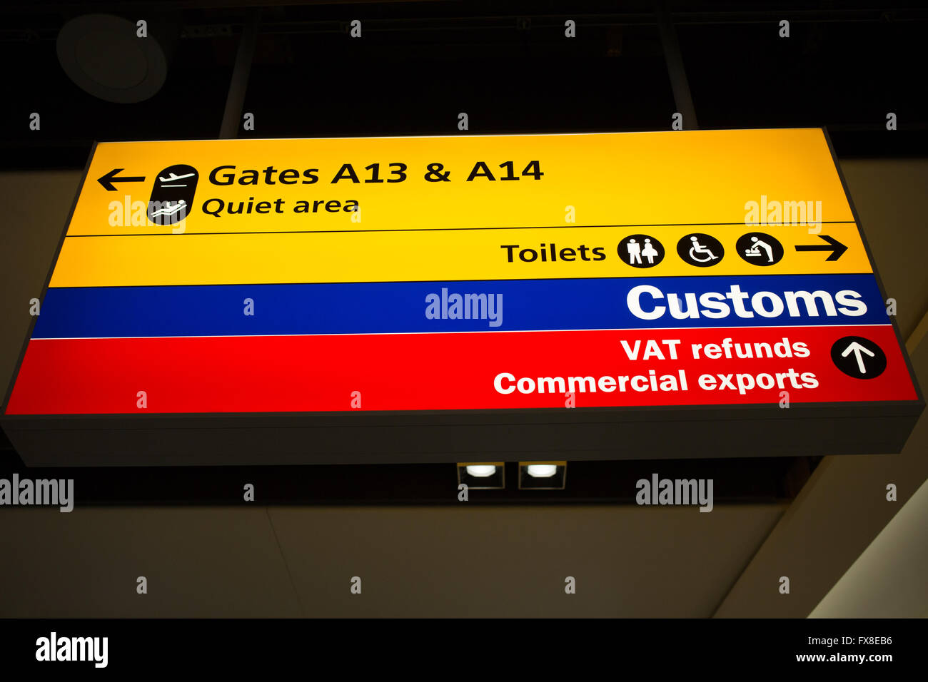 Departure gate signs at Heathrow Airport Stock Photo - Alamy