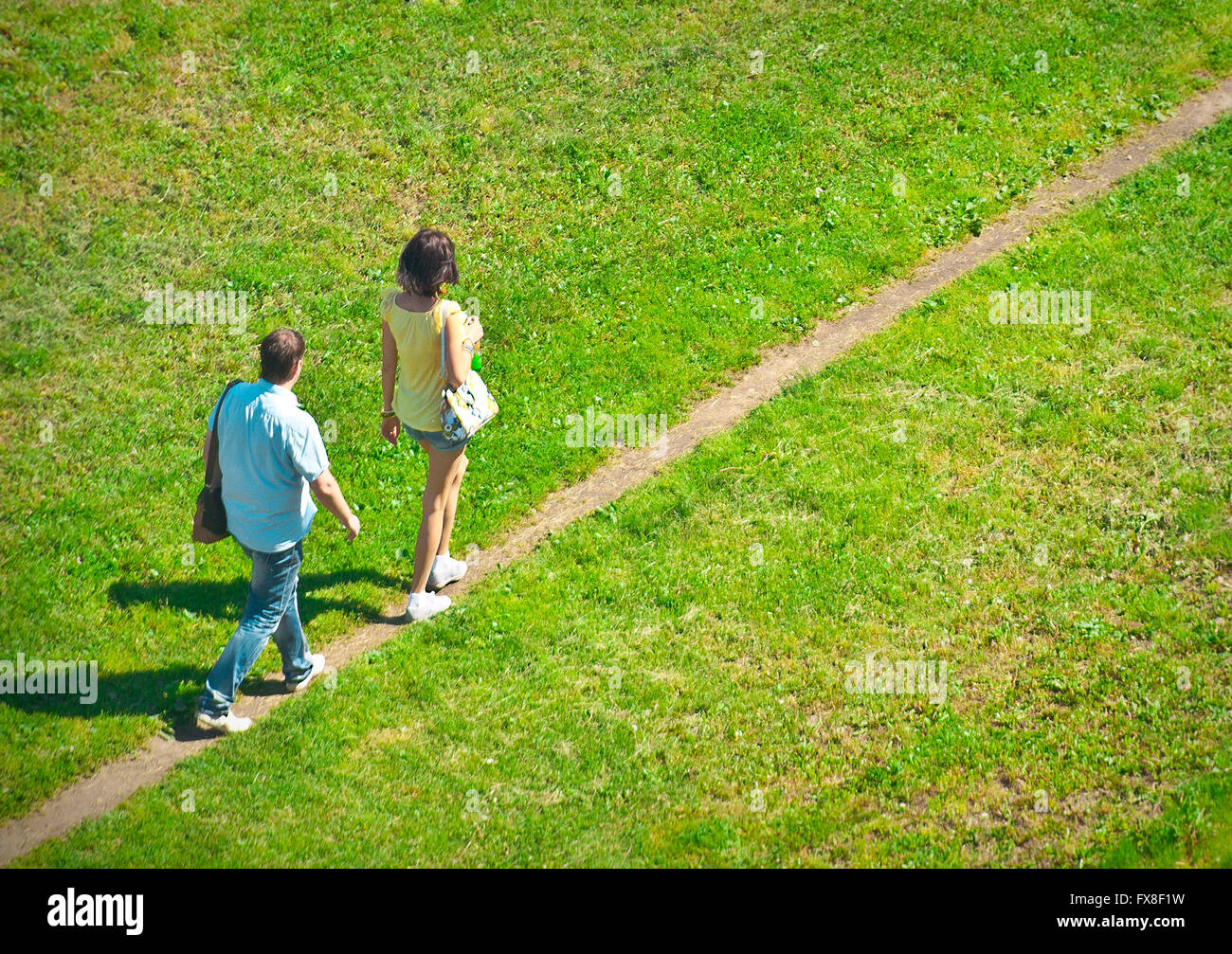 Two people meet street hi-res stock photography and images - Alamy