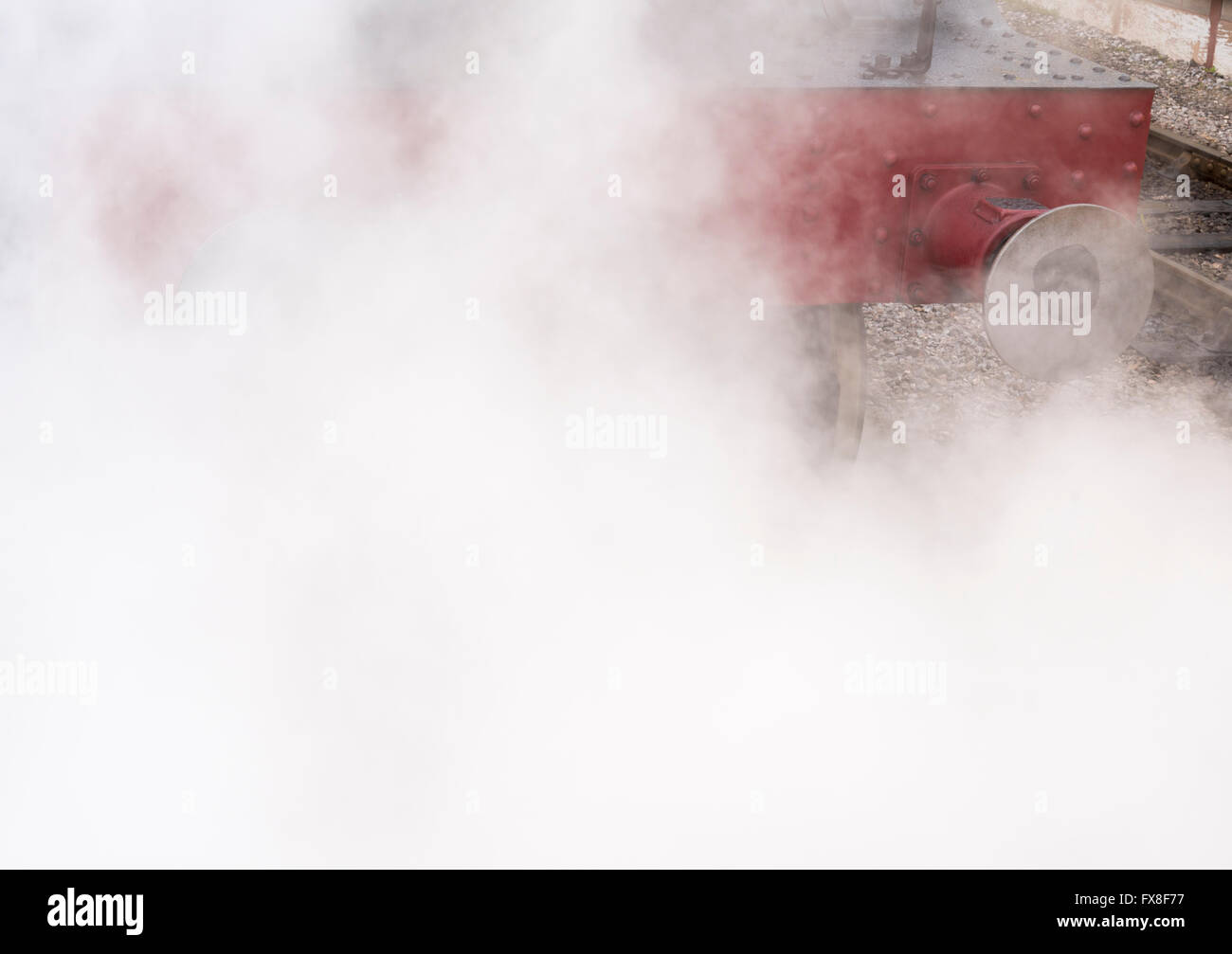 Steam engine head steam, West Somerset Railway, UK Stock Photo - Alamy