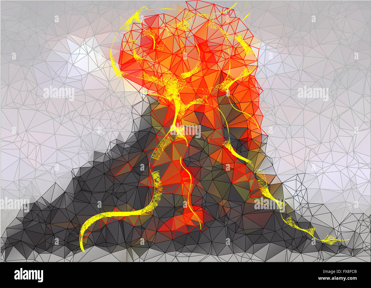 Flaming volcano hi-res stock photography and images - Alamy
