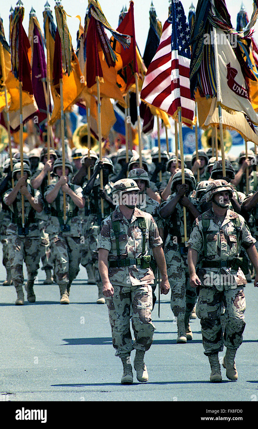 Washington, DC., USA, 8th June, 1991 Desert Storm victory parade ...