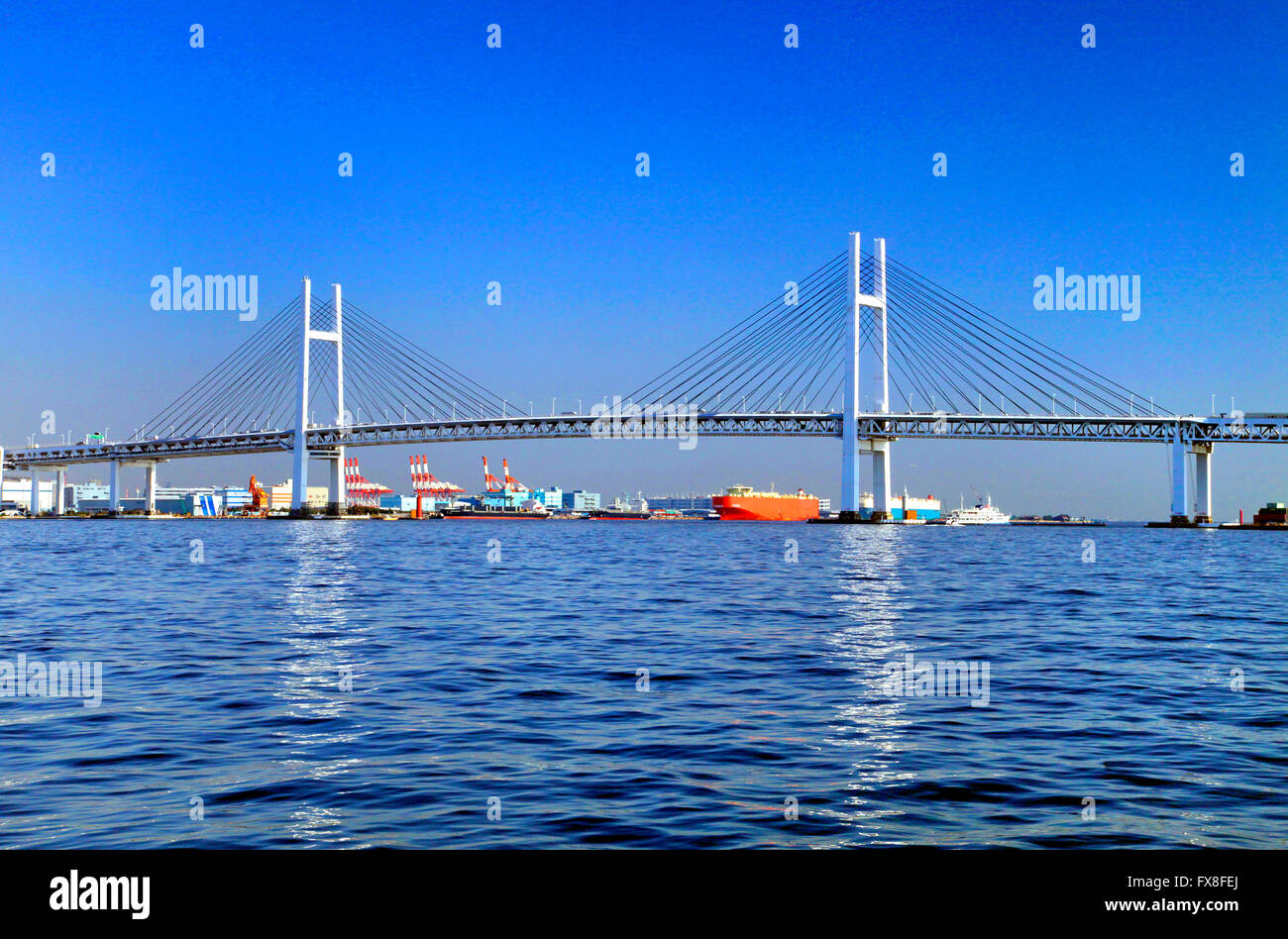 Yokohama Bay Bridge Japan Stock Photo - Alamy