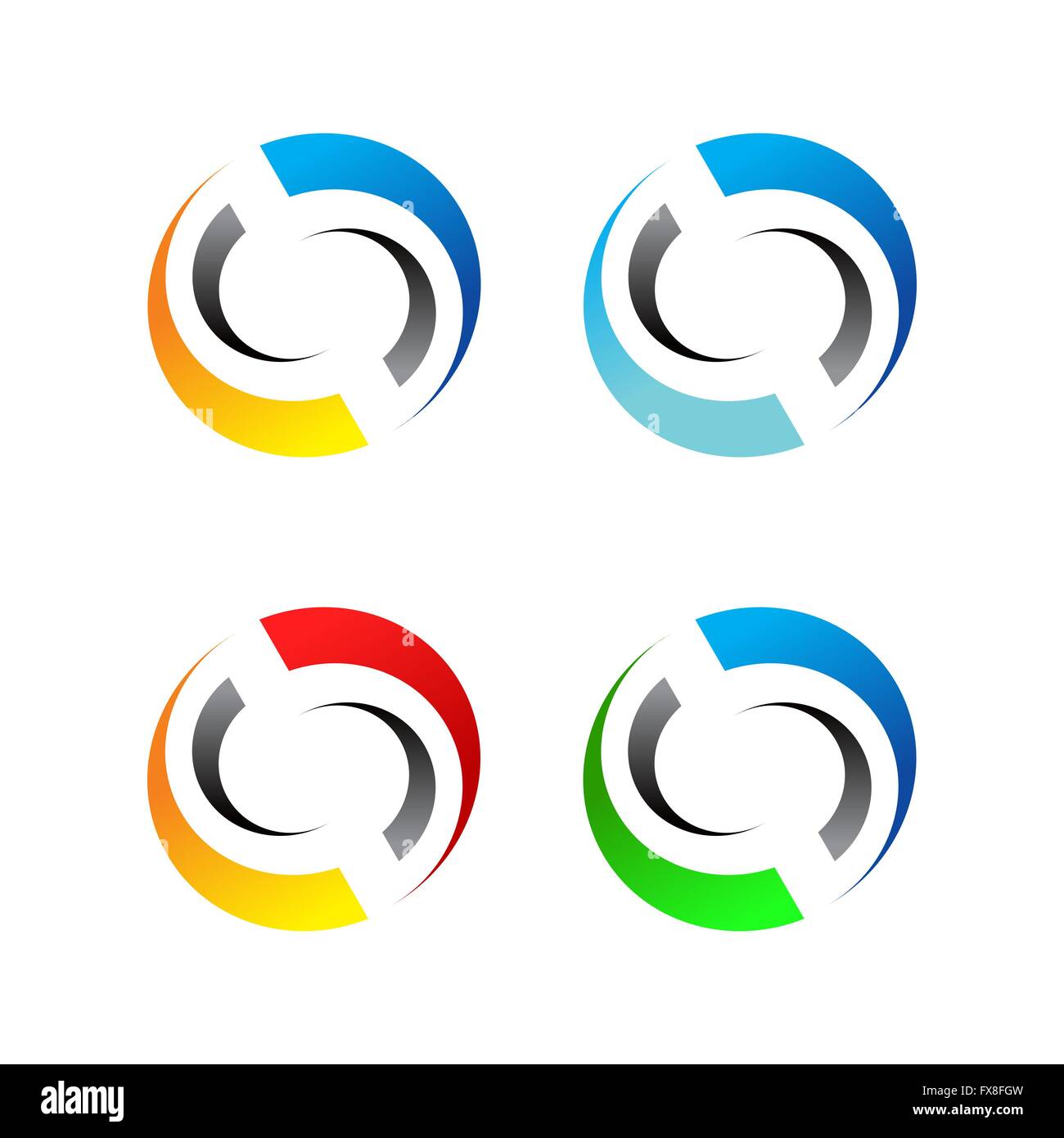 Abstract Trans Circle Symbol Stock Photo - Alamy