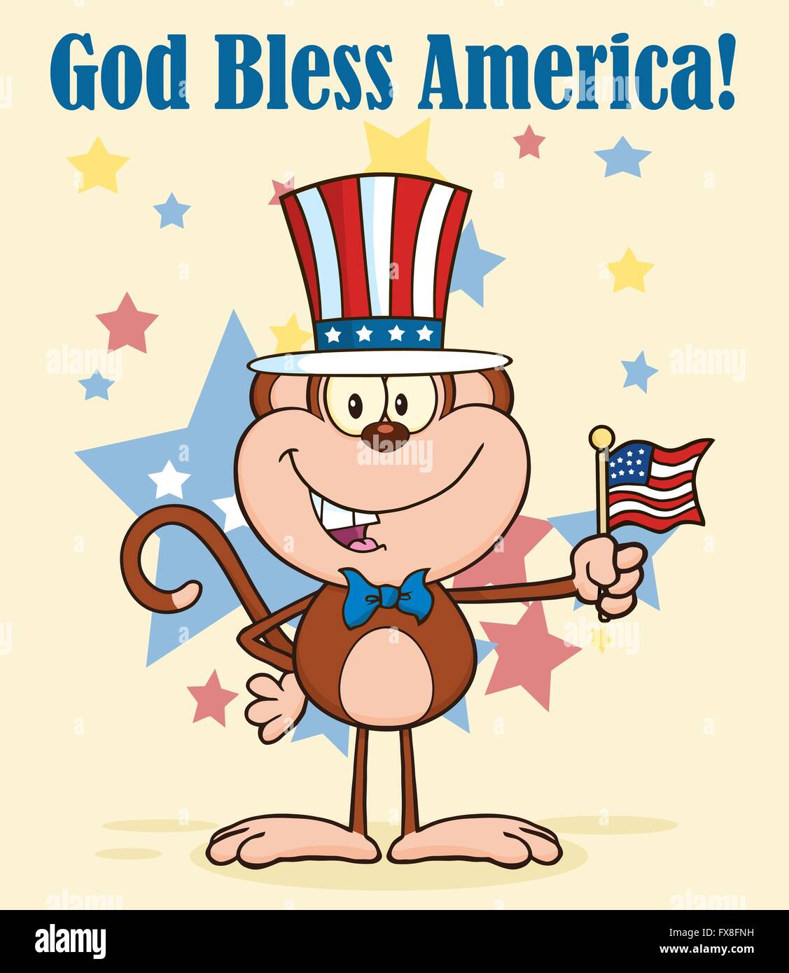 Cartoon party monkey smiling Stock Vector Images - Alamy