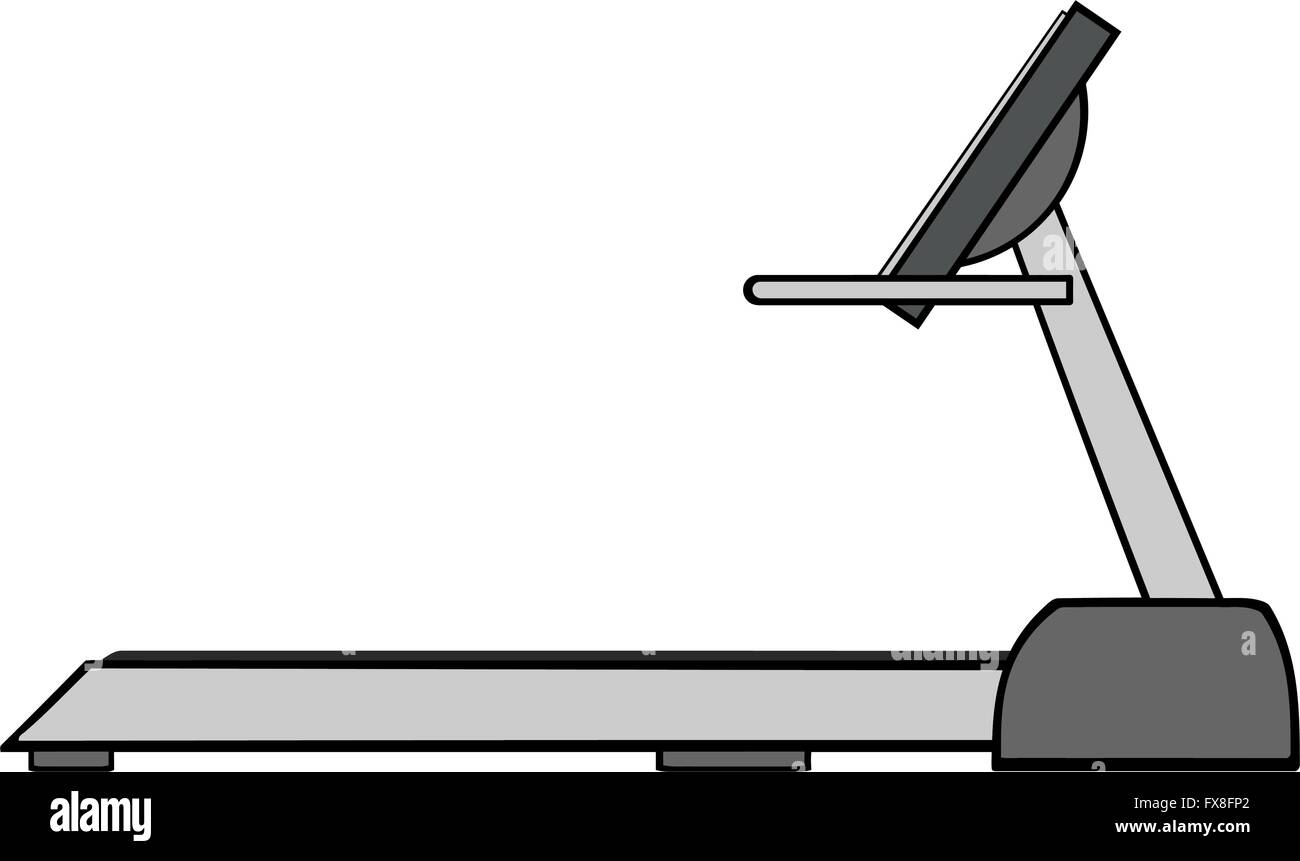Treadmill cartoon icon hi-res stock photography and images - Alamy