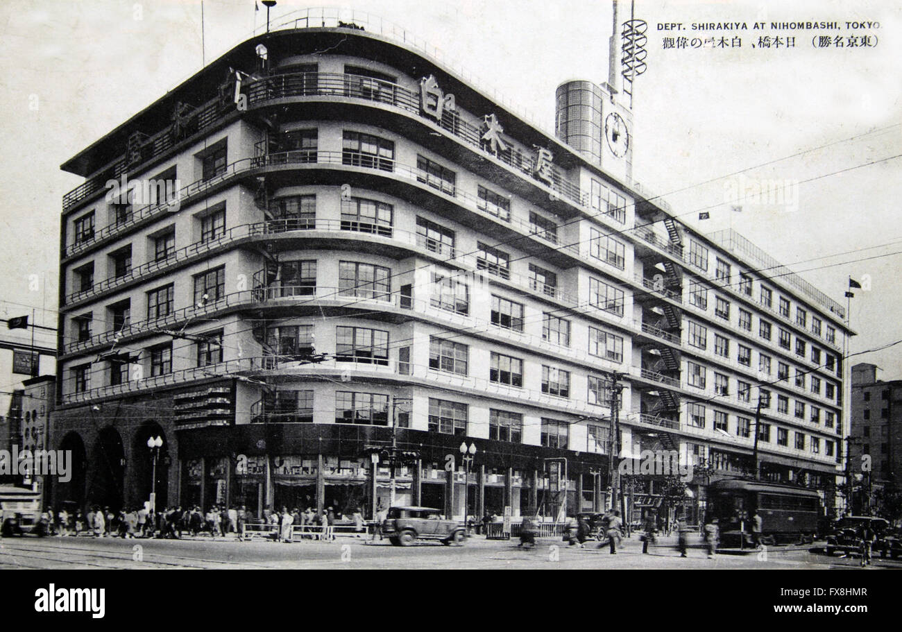 JAPAN - CIRCA 1954^ Postcard printed in Japan shows Depatment Shirakiya ...