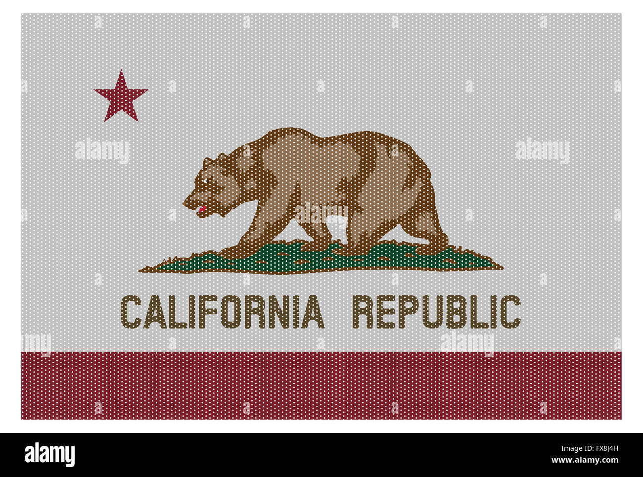 California flag hi-res stock photography and images - Alamy