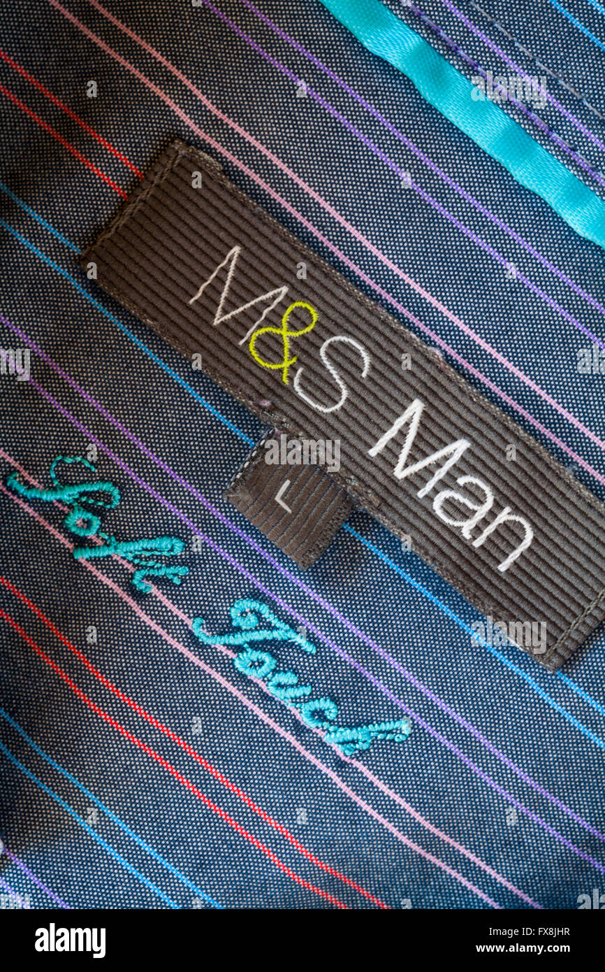Label in mans soft touch shirt hi-res stock photography and images - Alamy