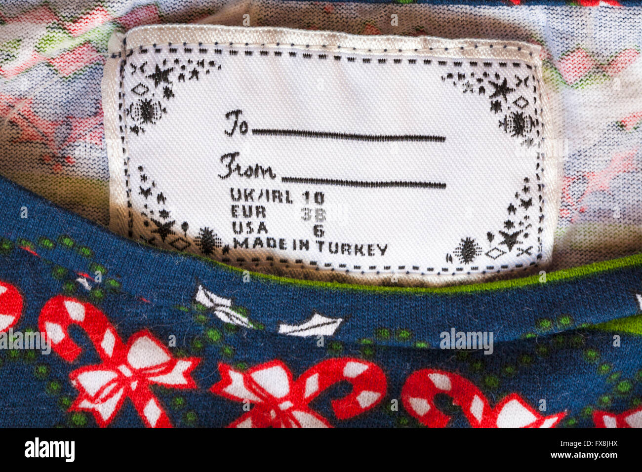label in jumper made in Turkey - sold in the UK United Kingdom, Great ...