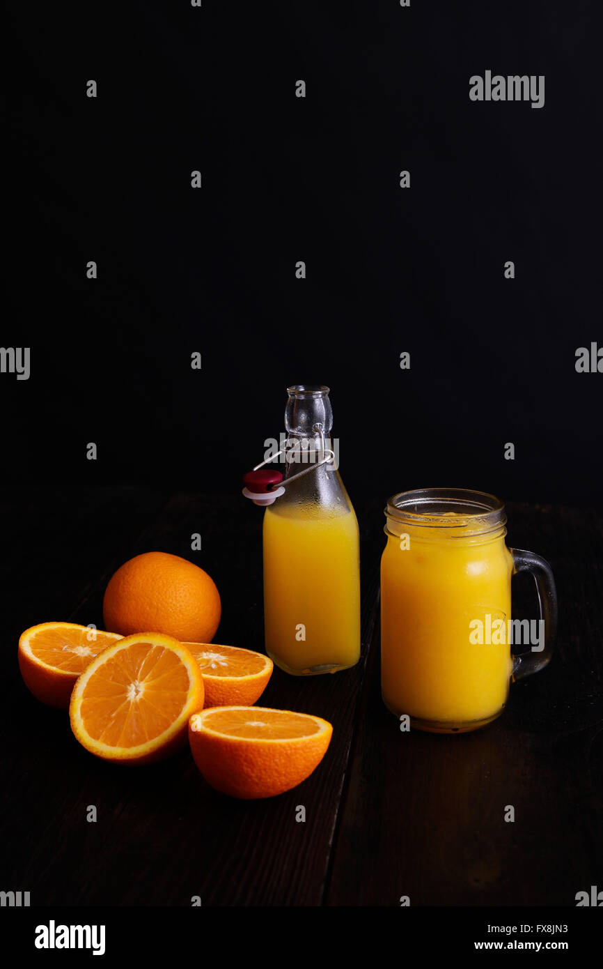 Freshly Squeezed Orange Juice with Bits Stock Photo - Alamy