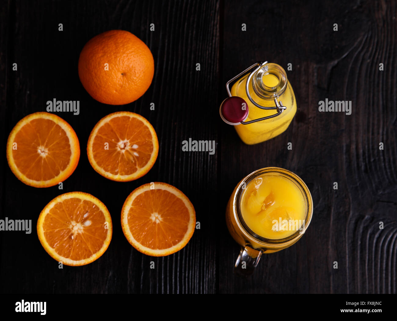 Freshly Squeezed Orange Juice with Bits Stock Photo - Alamy