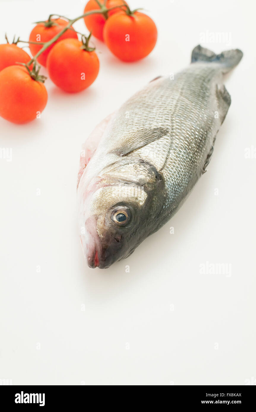 fish already cleaned sea bass ready to be cooked Stock Photo - Alamy