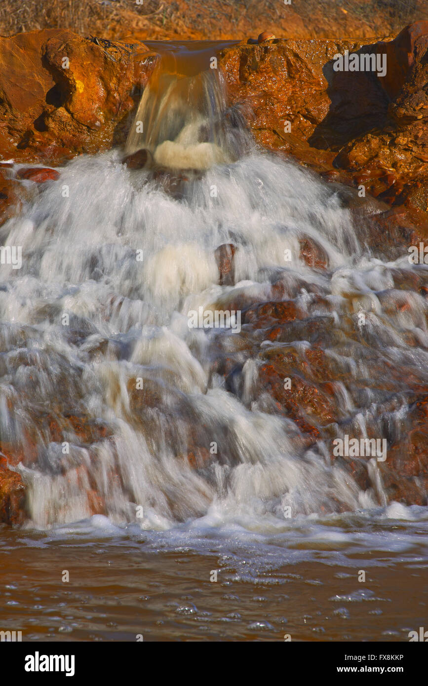 Rio Tinto, Tinto River, Rio Tinto mines, Huelva province, Andalusia ...