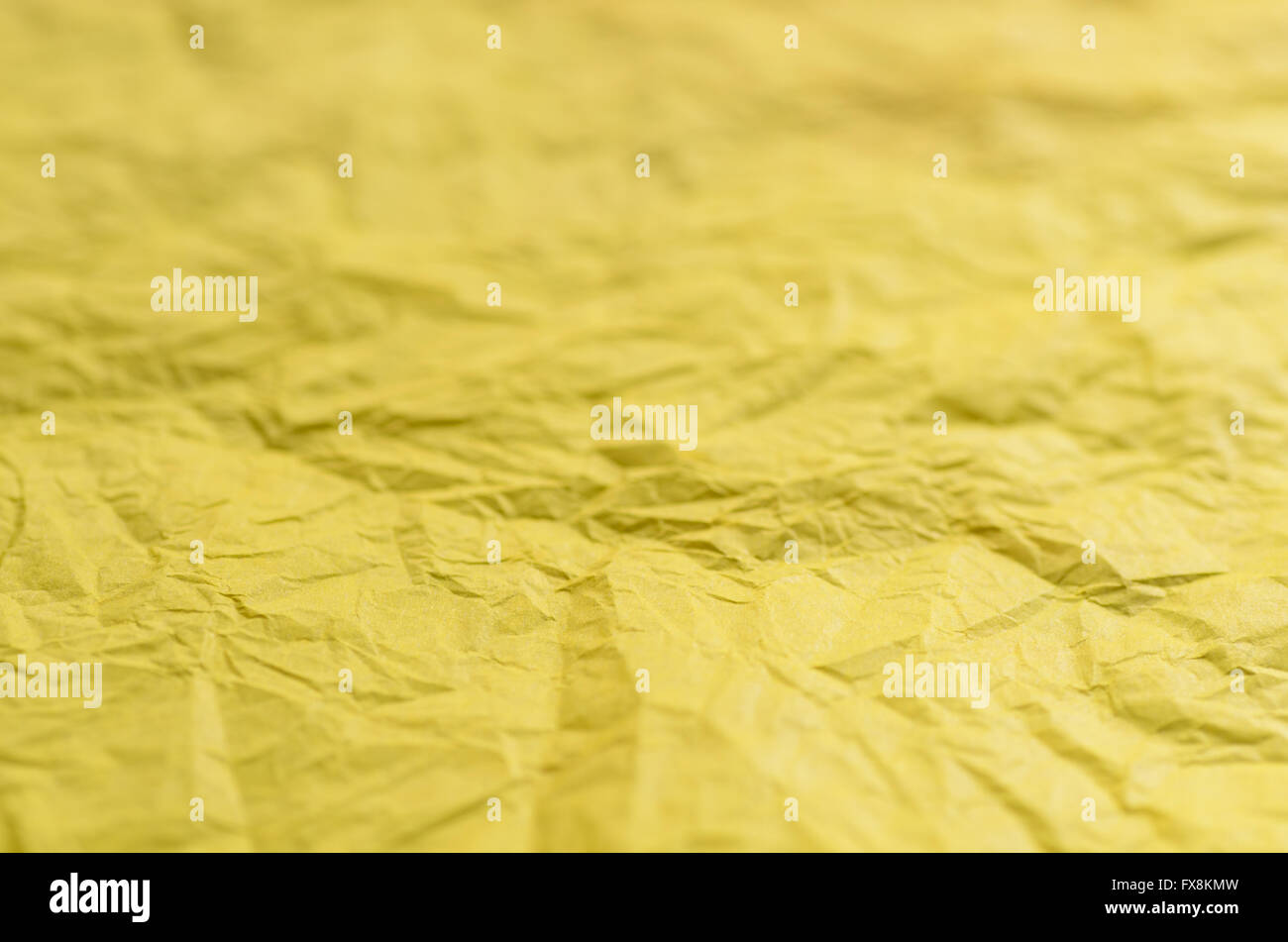 Yellow Creased Paper Texture Background