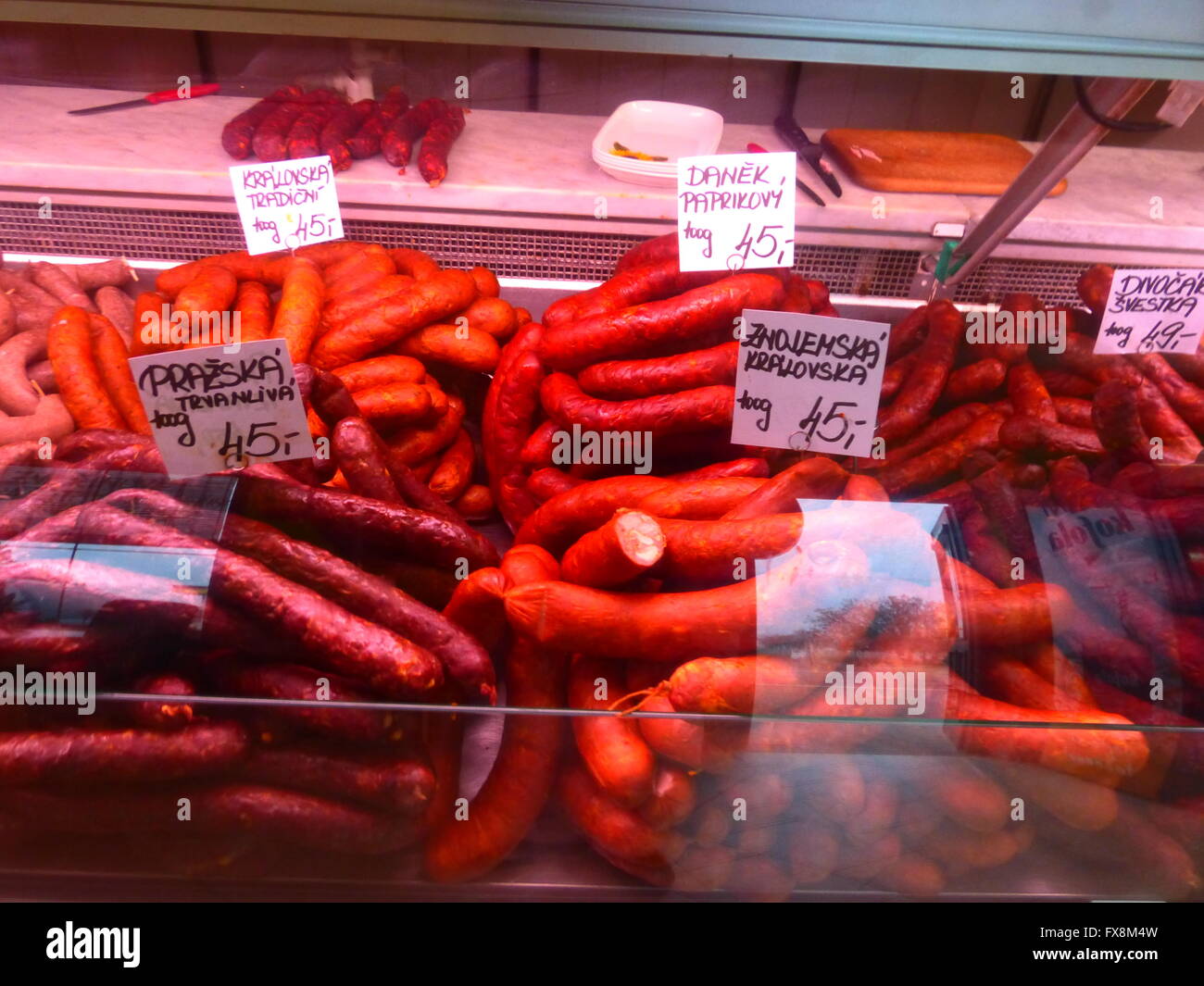 Prague sausages hi-res stock photography and images - Alamy