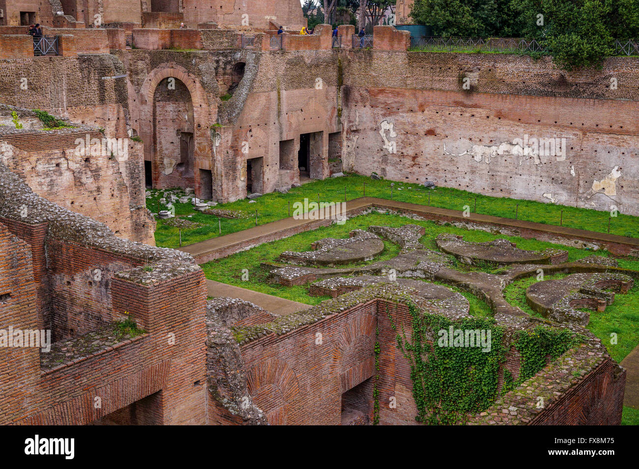 Ruins of the Domus Augustana, Palatine Hill, Rome Stock Photo - Alamy