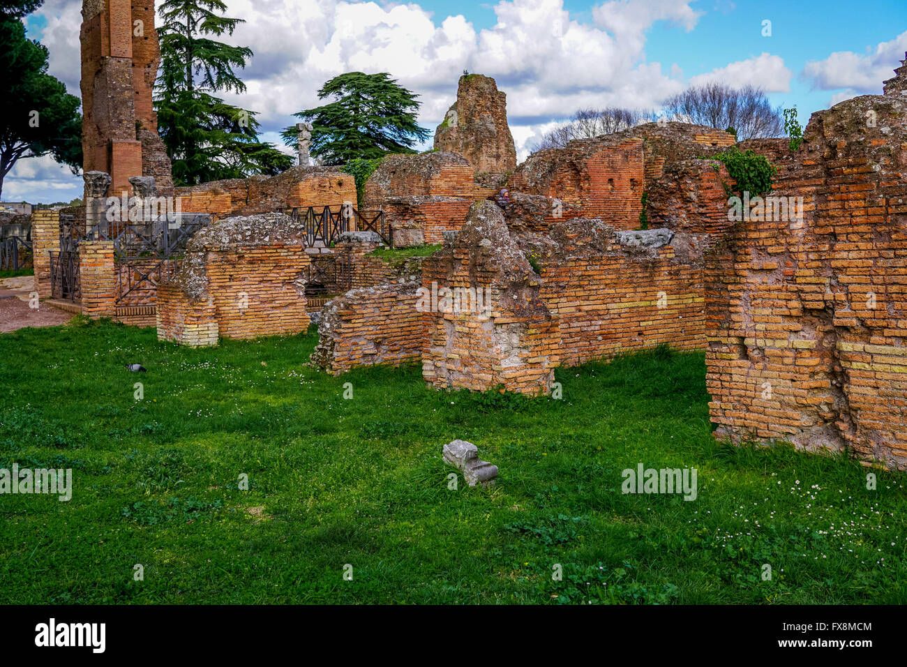 Domus Flavia ruins, Palatine Hill, Rome Stock Photo - Alamy