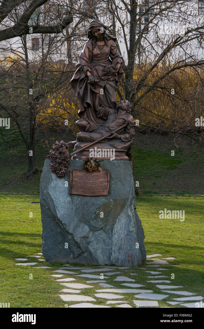 The statue of St Elizabeth of Hungary at Bratislava Castle, Slovakia ...