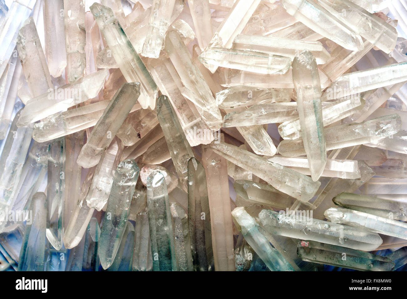 Many natural quartz crystals in the form of ice Stock Photo - Alamy