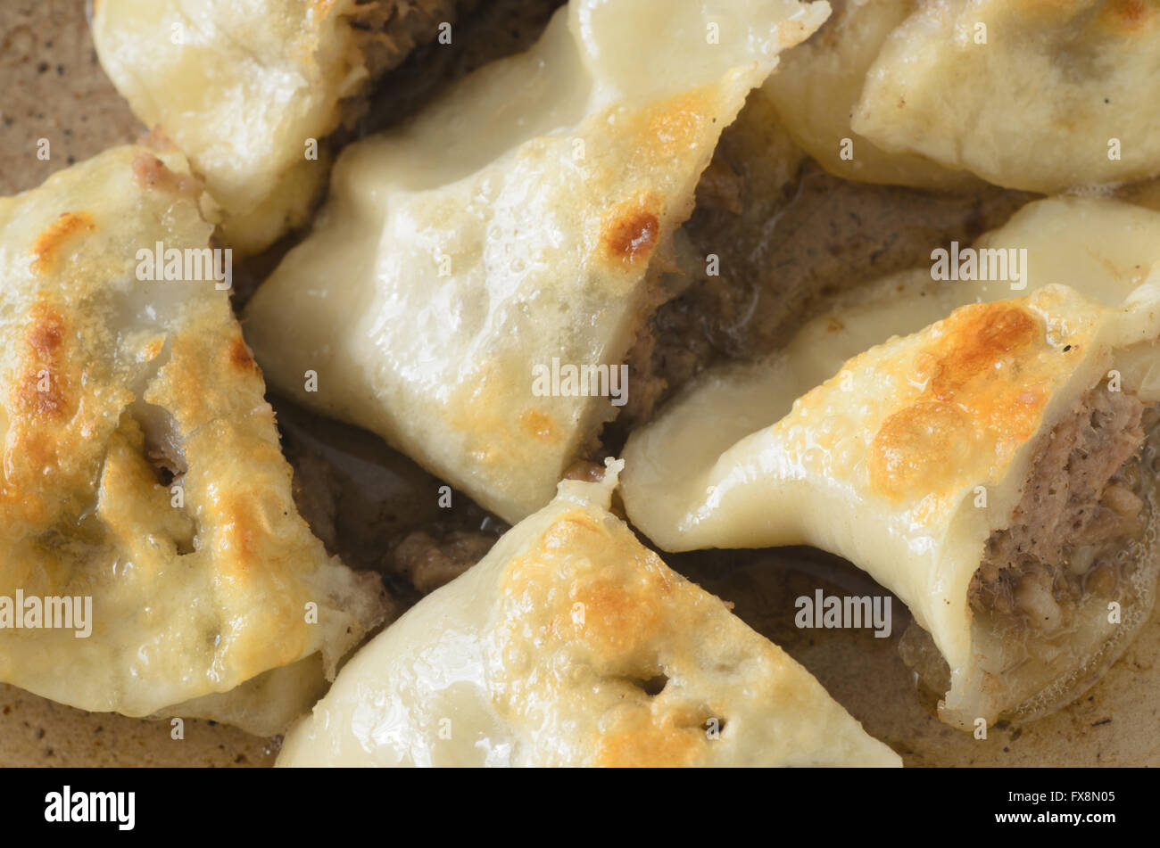 Delicious pan fried dumplings hi-res stock photography and images - Alamy