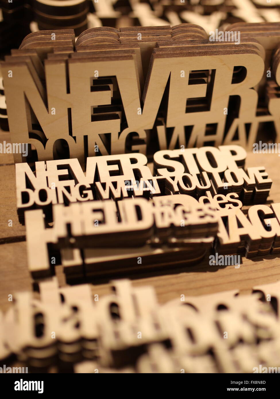 Words carved into wood hi-res stock photography and images - Alamy