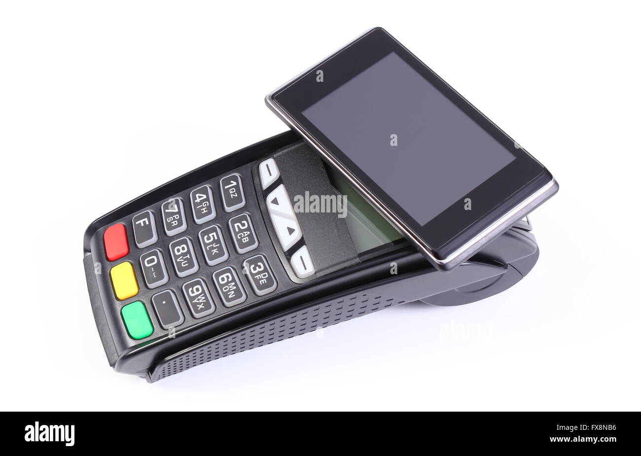 Payment terminal, credit card reader with mobile phone with NFC ...
