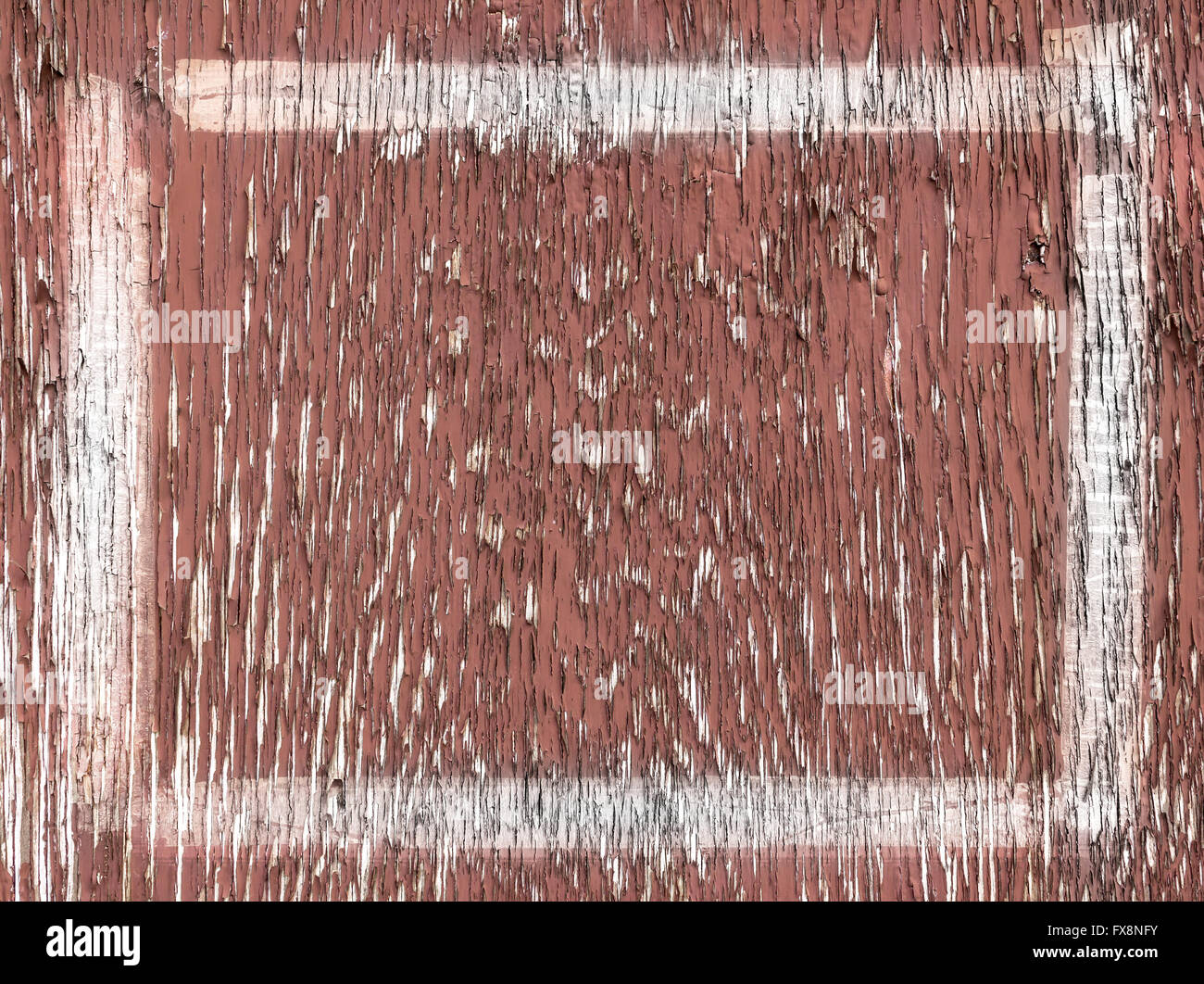 Old wooden painted and chipping paint, grunge wooden frame Stock Photo ...