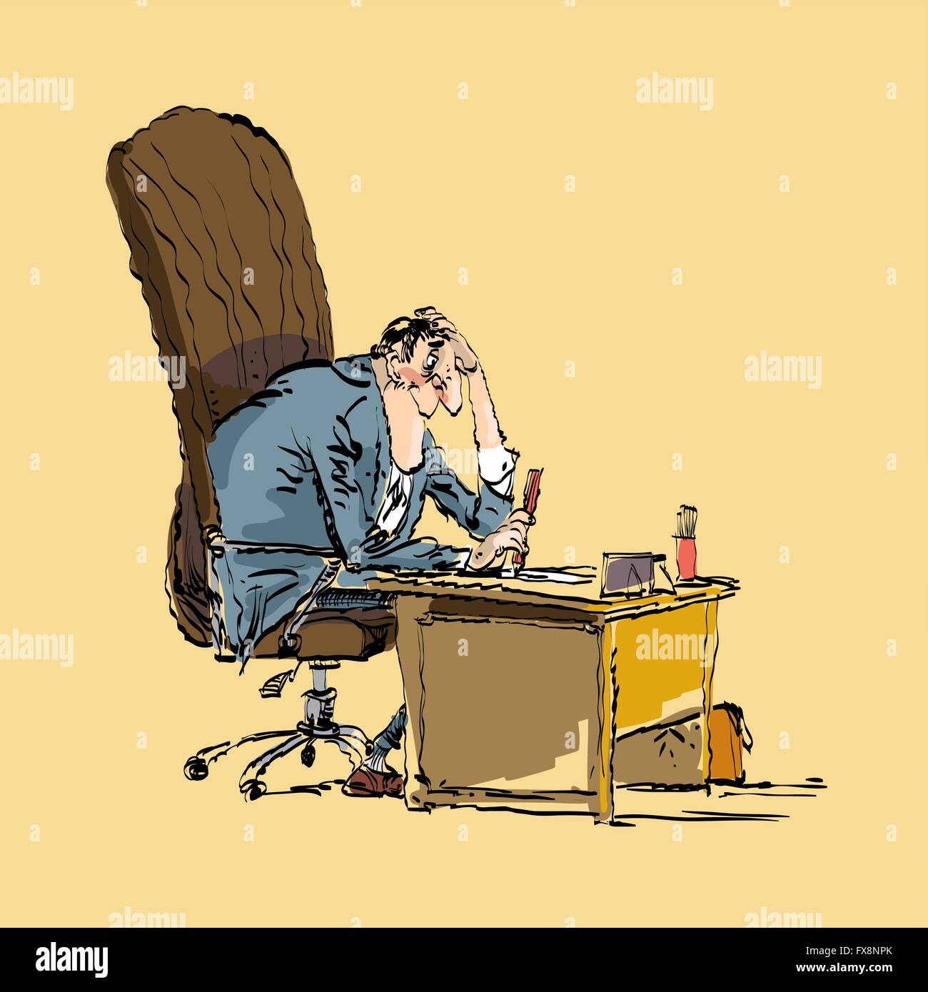 Draw works Stock Vector Images - Alamy