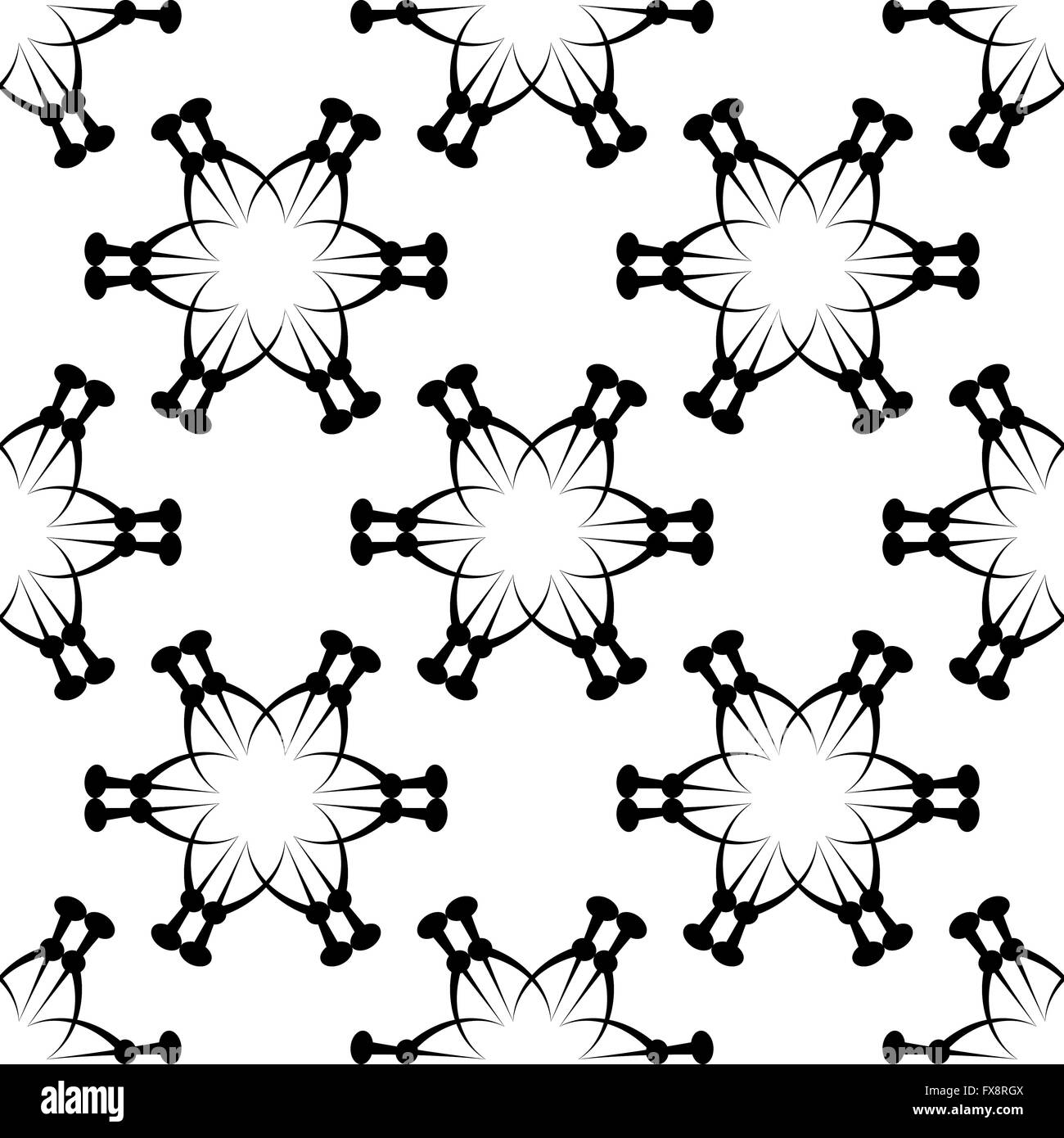 Geometric floral seamless background Stock Vector Image & Art - Alamy