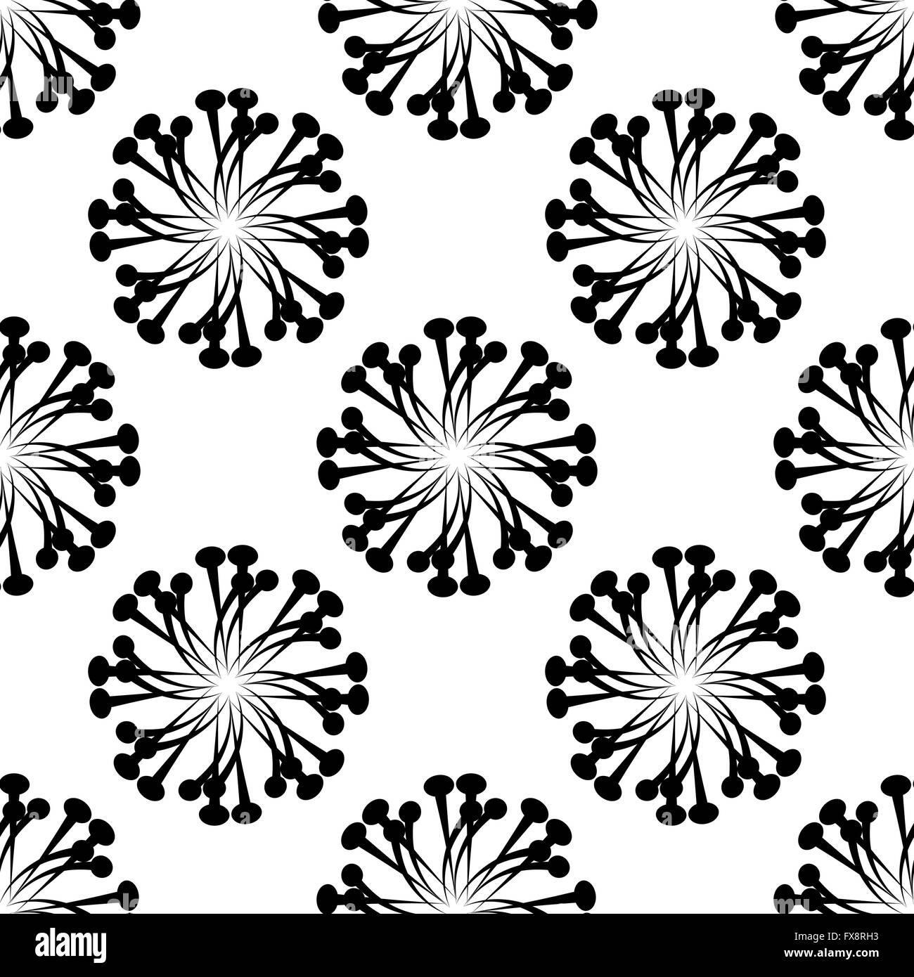 Clover seamless pattern on Black and White Stock Photos & Images - Alamy