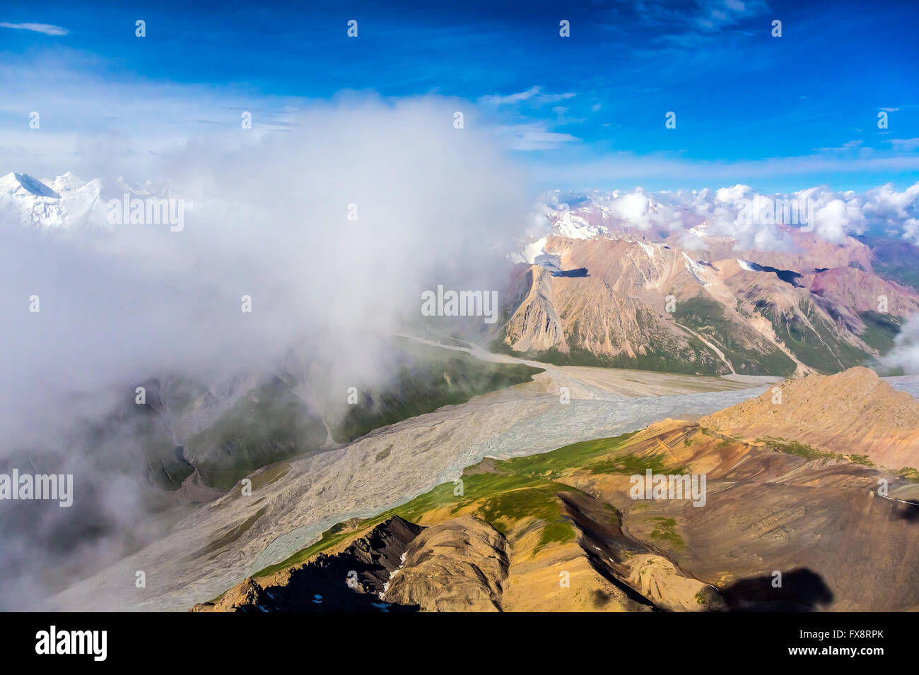 Aerial View of Central Asia Landscape Stock Photo - Alamy