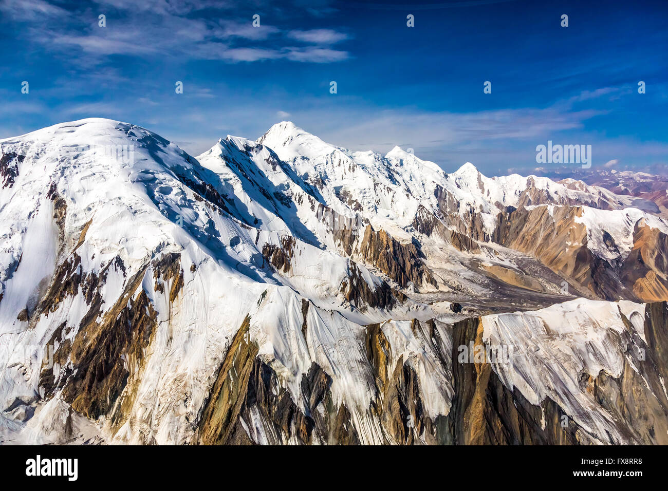 Aerial View of Central Asia Mountain Landscape Stock Photo - Alamy