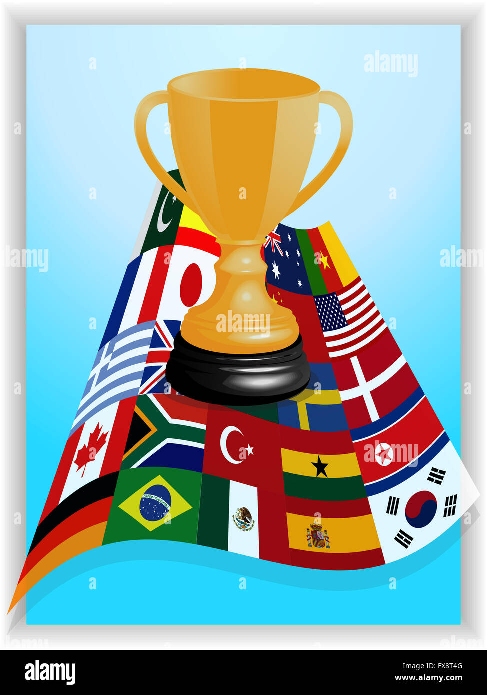 Flags of the world frame hi-res stock photography and images - Alamy