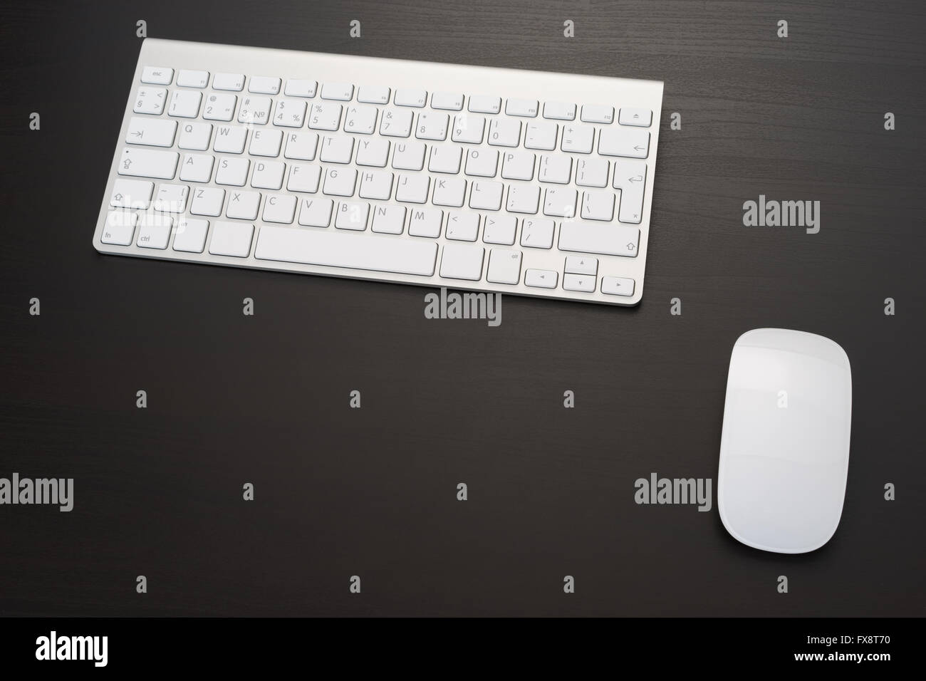 White computer keyboard in office hi-res stock photography and images ...