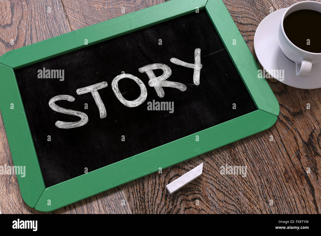 Story Concept Hand Drawn on Chalkboard Stock Photo - Alamy