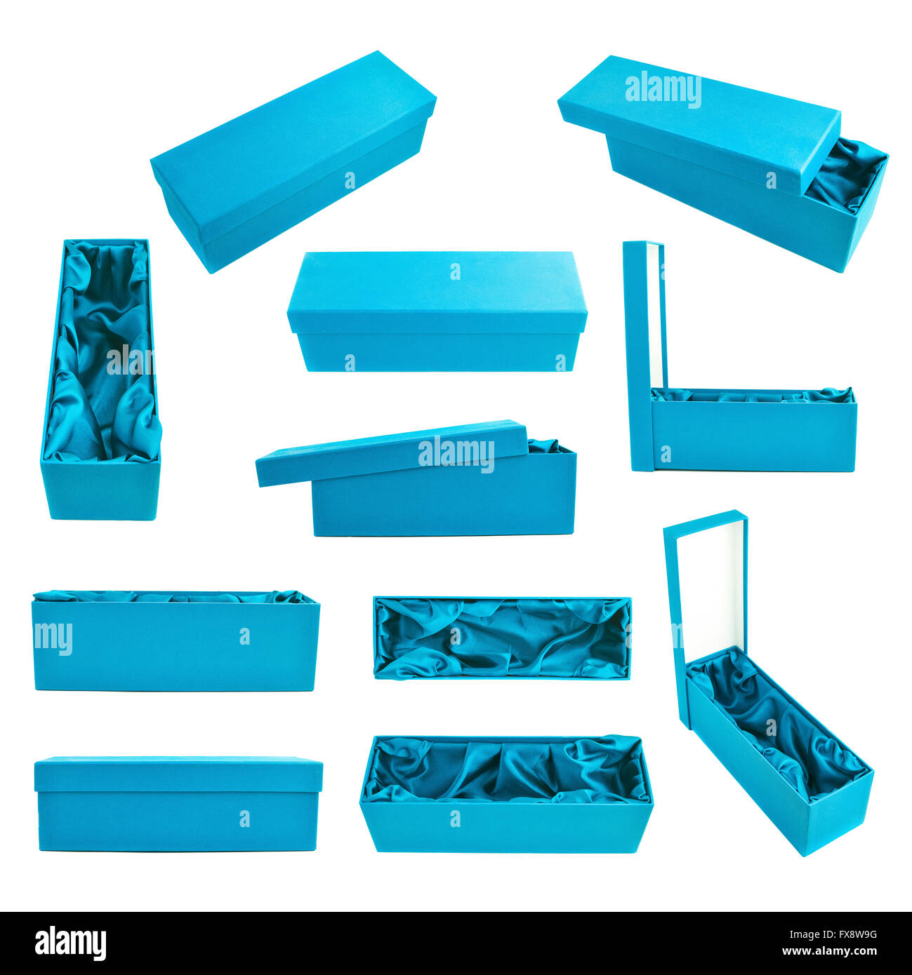 Tall gift box isolated Stock Photo - Alamy