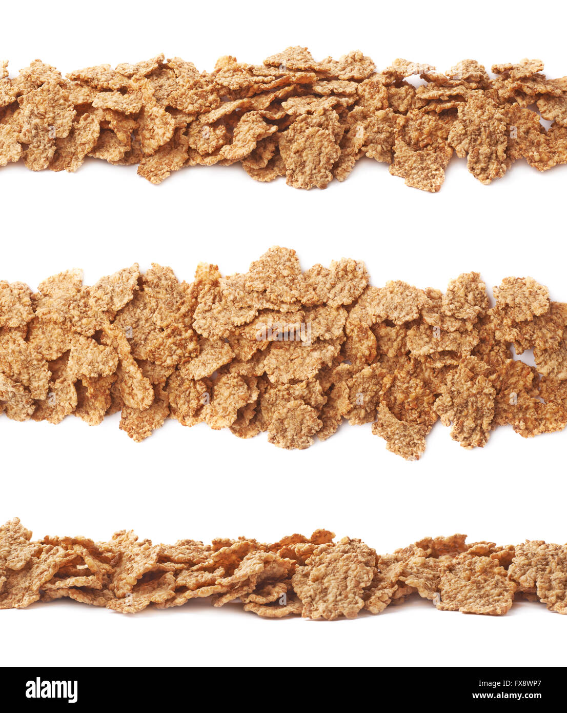 Whole grain cereal flakes isolated Stock Photo - Alamy