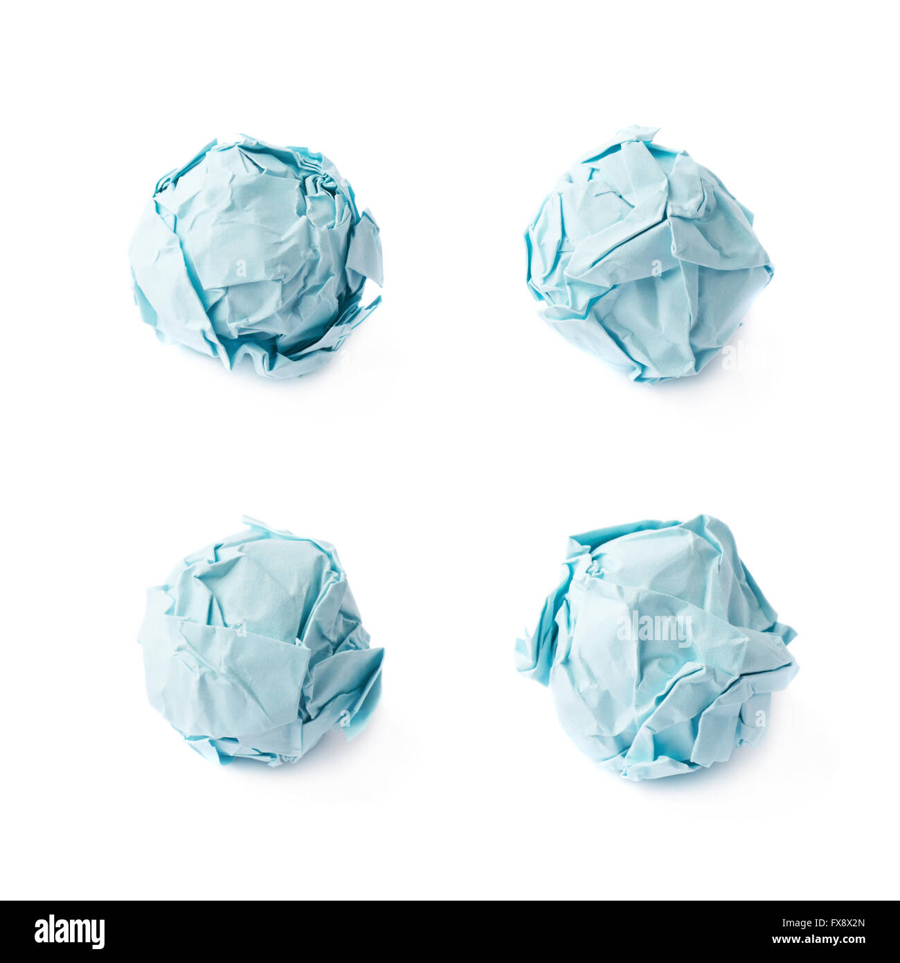 Crumple paper ball isolated Stock Photo - Alamy