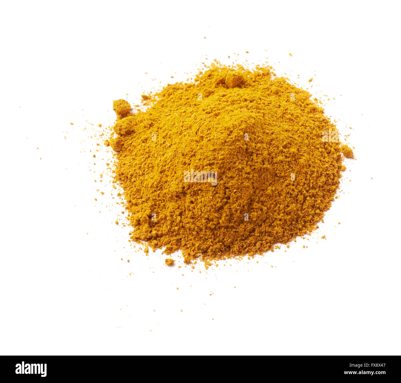 Pile of yellow curry powder Stock Photo - Alamy