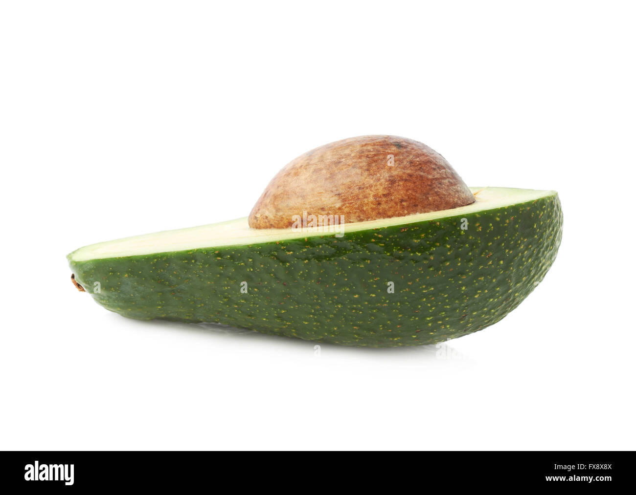 Cut in half open avocado fruit Stock Photo - Alamy