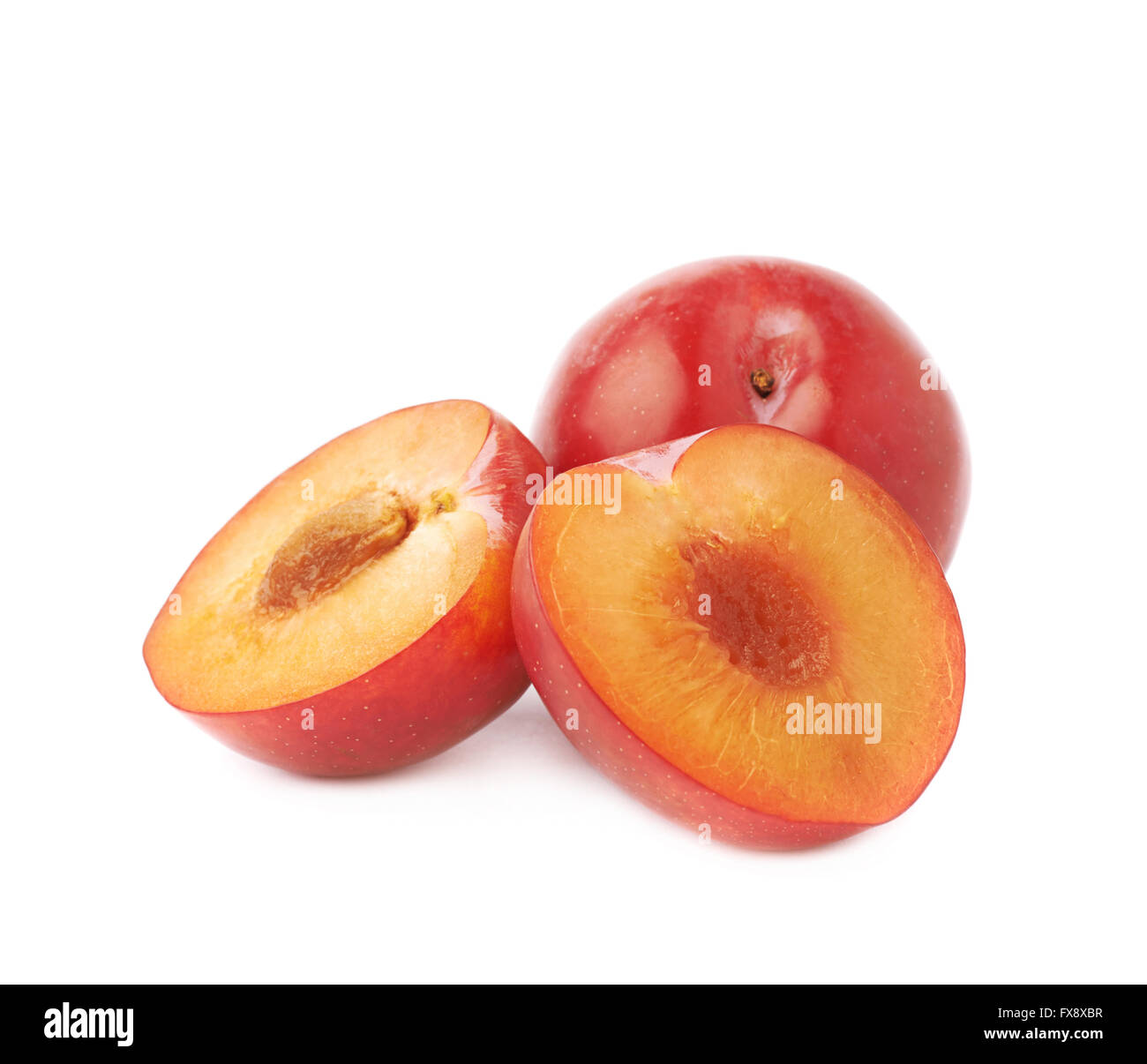 Multiple plums composition Stock Photo - Alamy