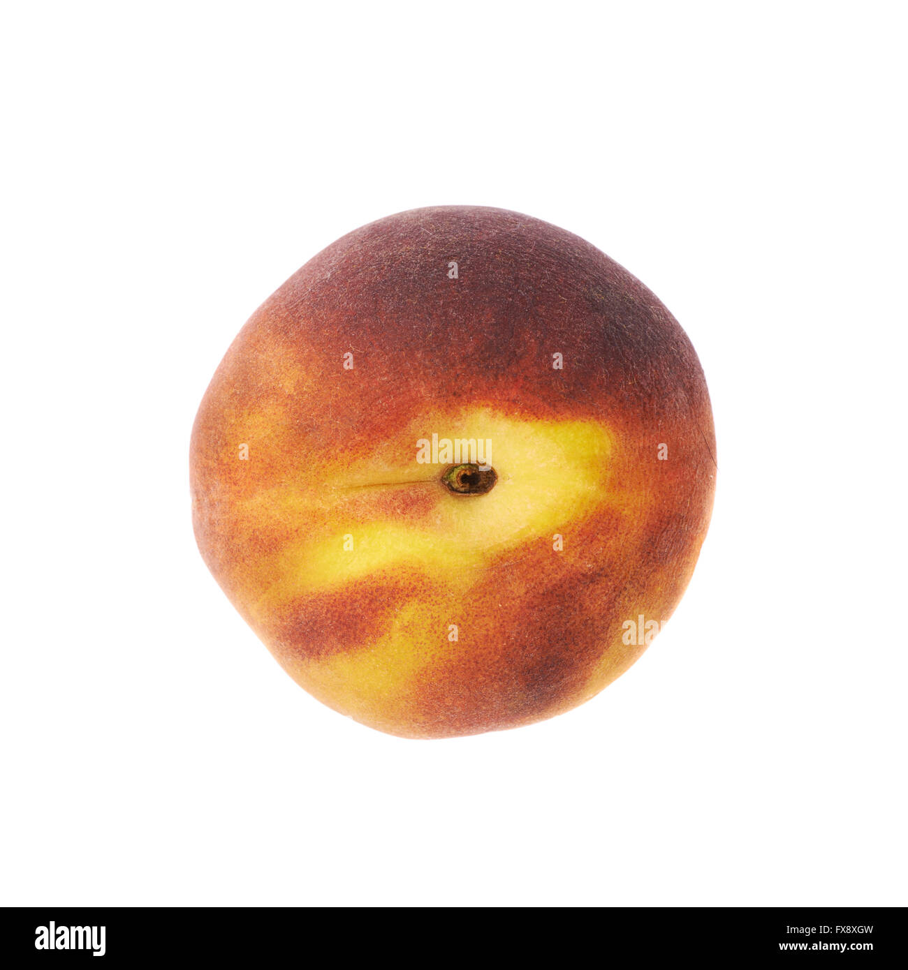 Peach fruit isolated Stock Photo - Alamy