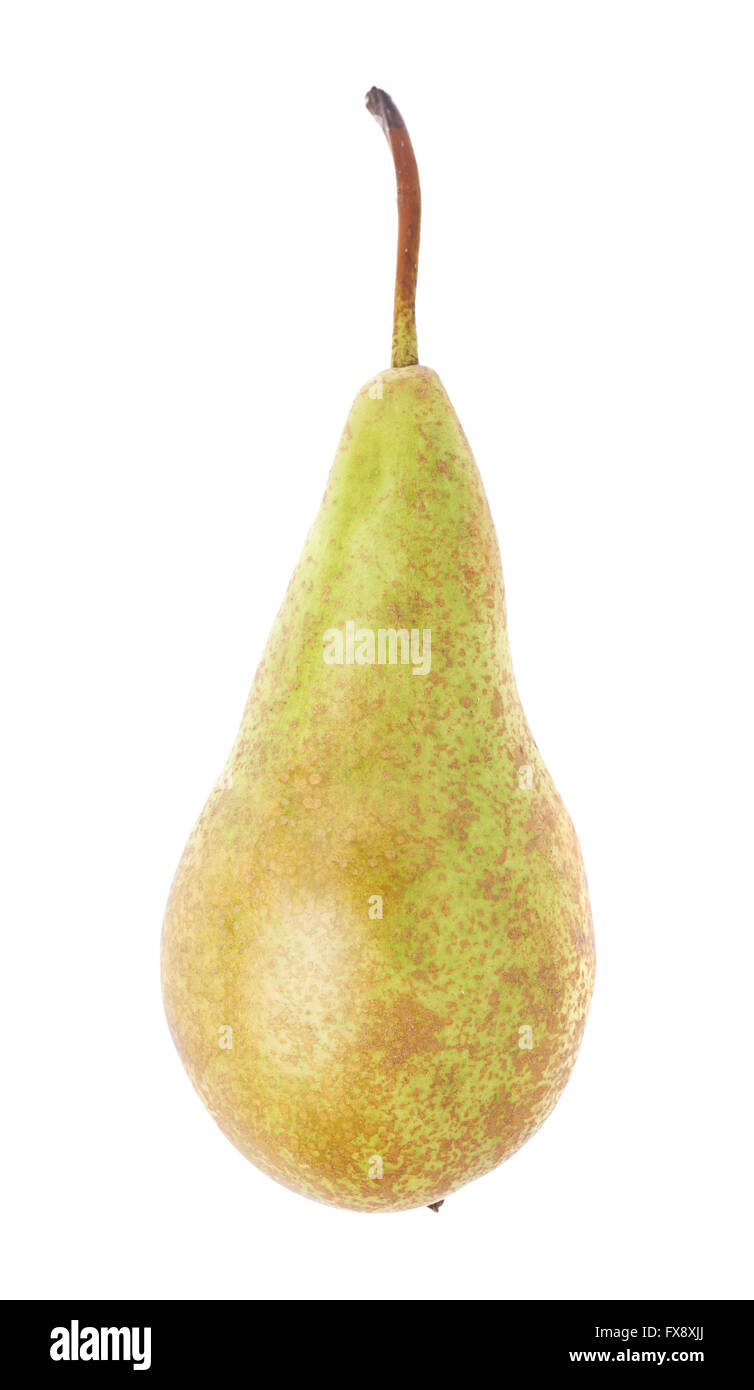 Green pear fruit isolated Stock Photo - Alamy