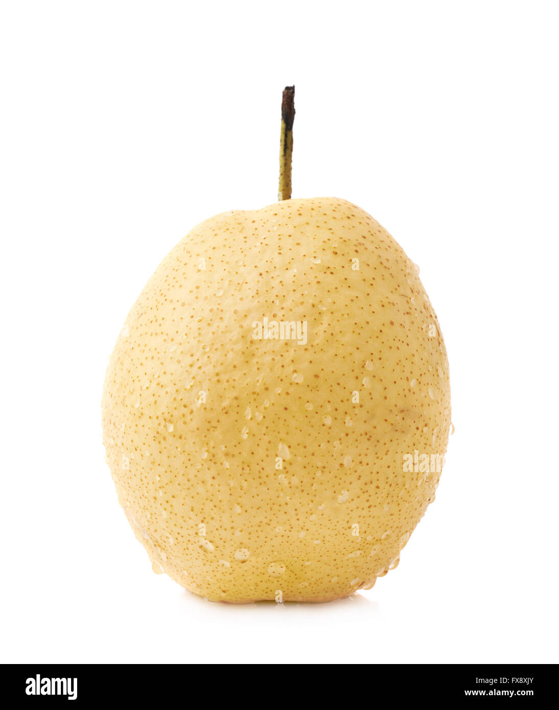 Yellow pear fruit isolated Stock Photo - Alamy