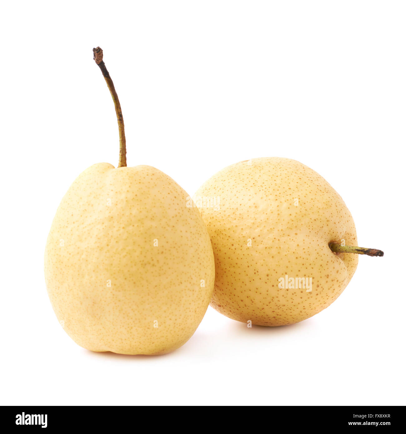 Two yellow pears isolated Stock Photo - Alamy