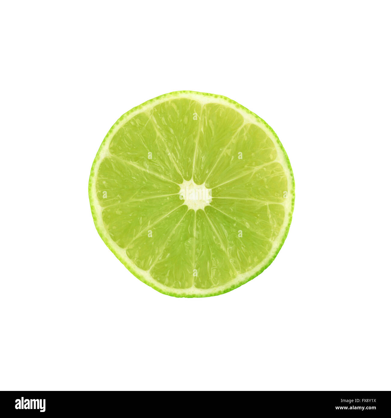 Ripe lime cut in half isolated over the white background Stock Photo ...