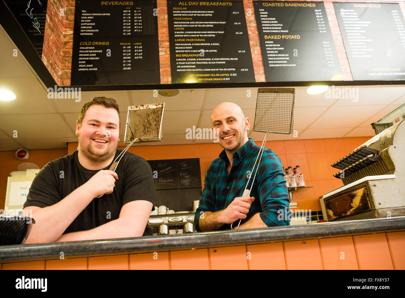 Fish and chip shop counter hi-res stock photography and images - Alamy