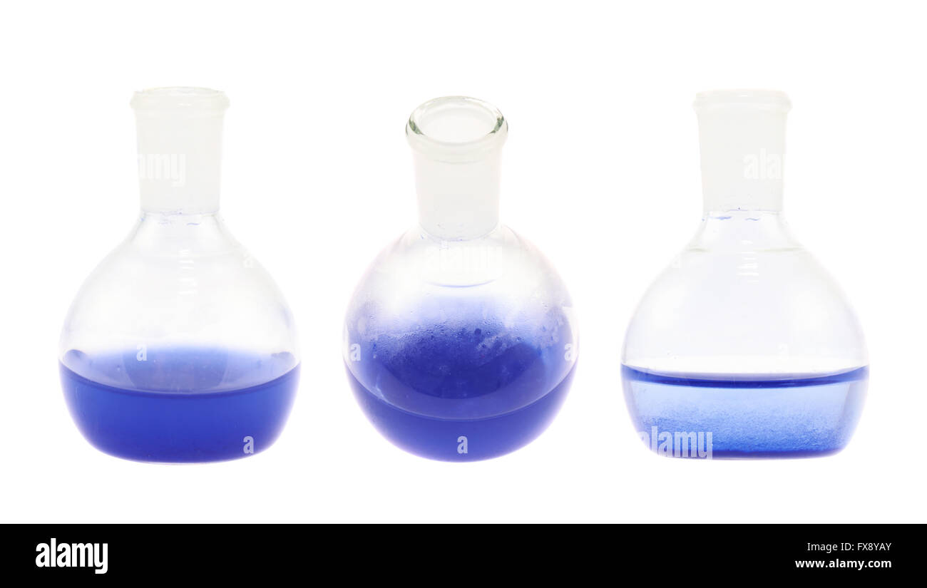Erlenmeyer flask filled with liquid Stock Photo - Alamy